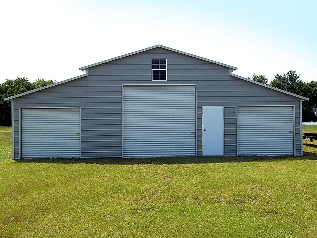 Open Barn with Enclosed Sides | Custom Structures Direct