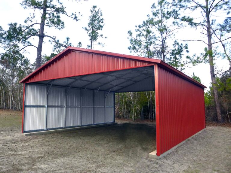 Fully Enclosed Ivory Barn | Custom Structures Direct