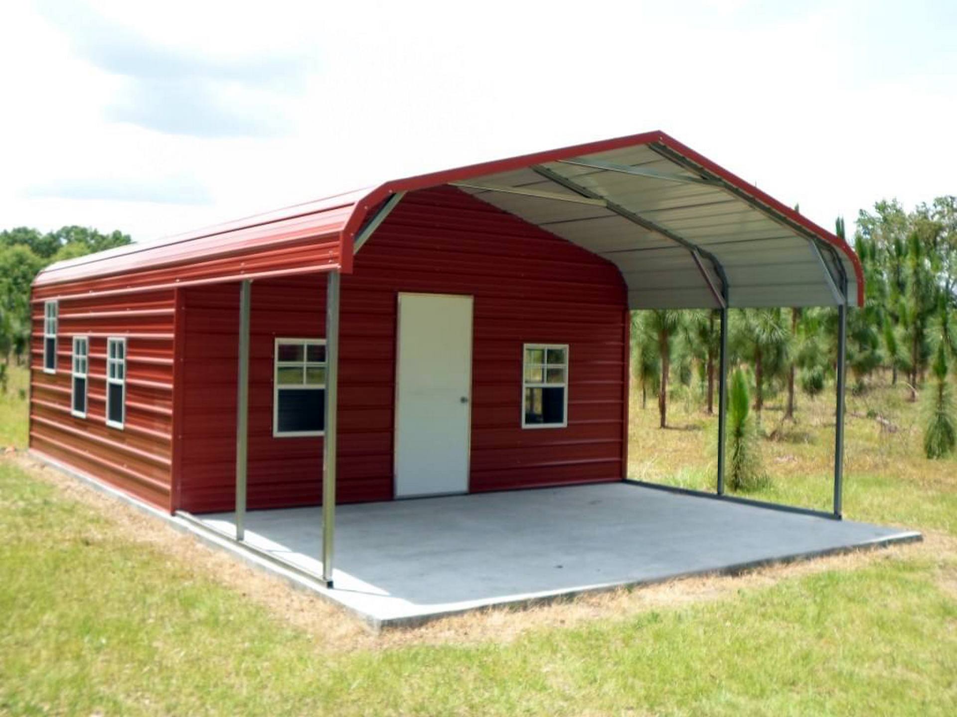 Traditional Red Combo | Custom Structures Direct