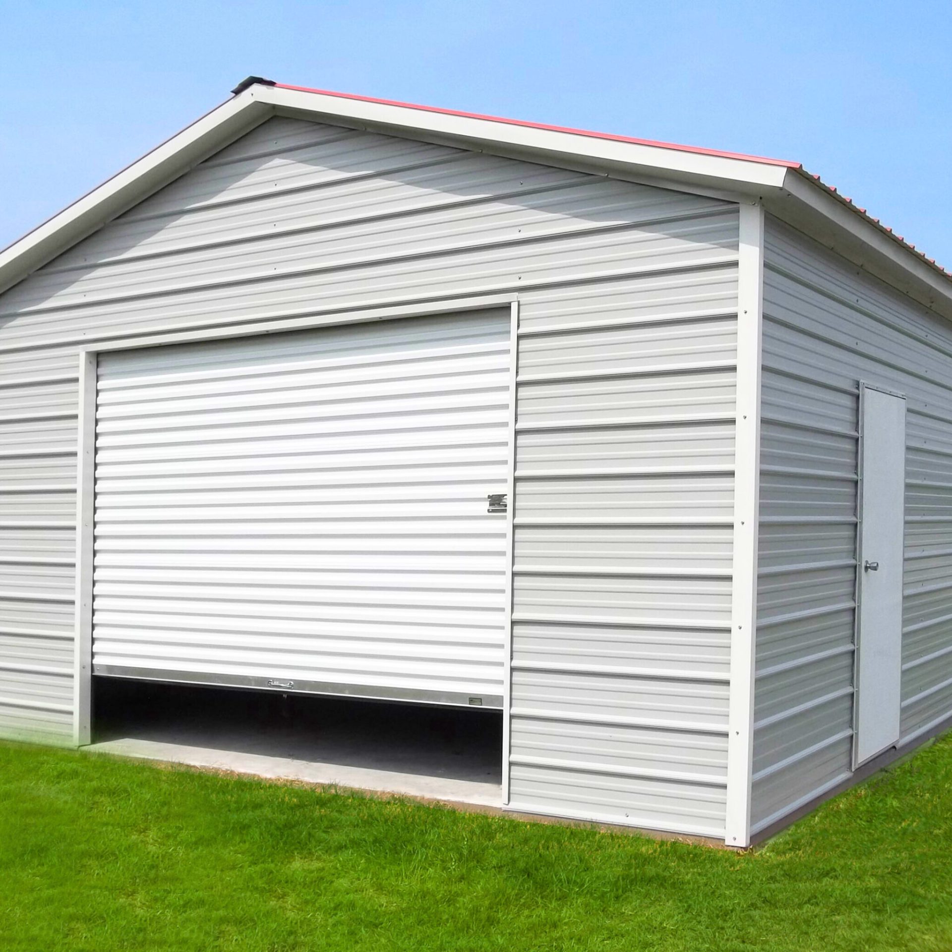 Single Roll Up Door Garage | Custom Structures Direct