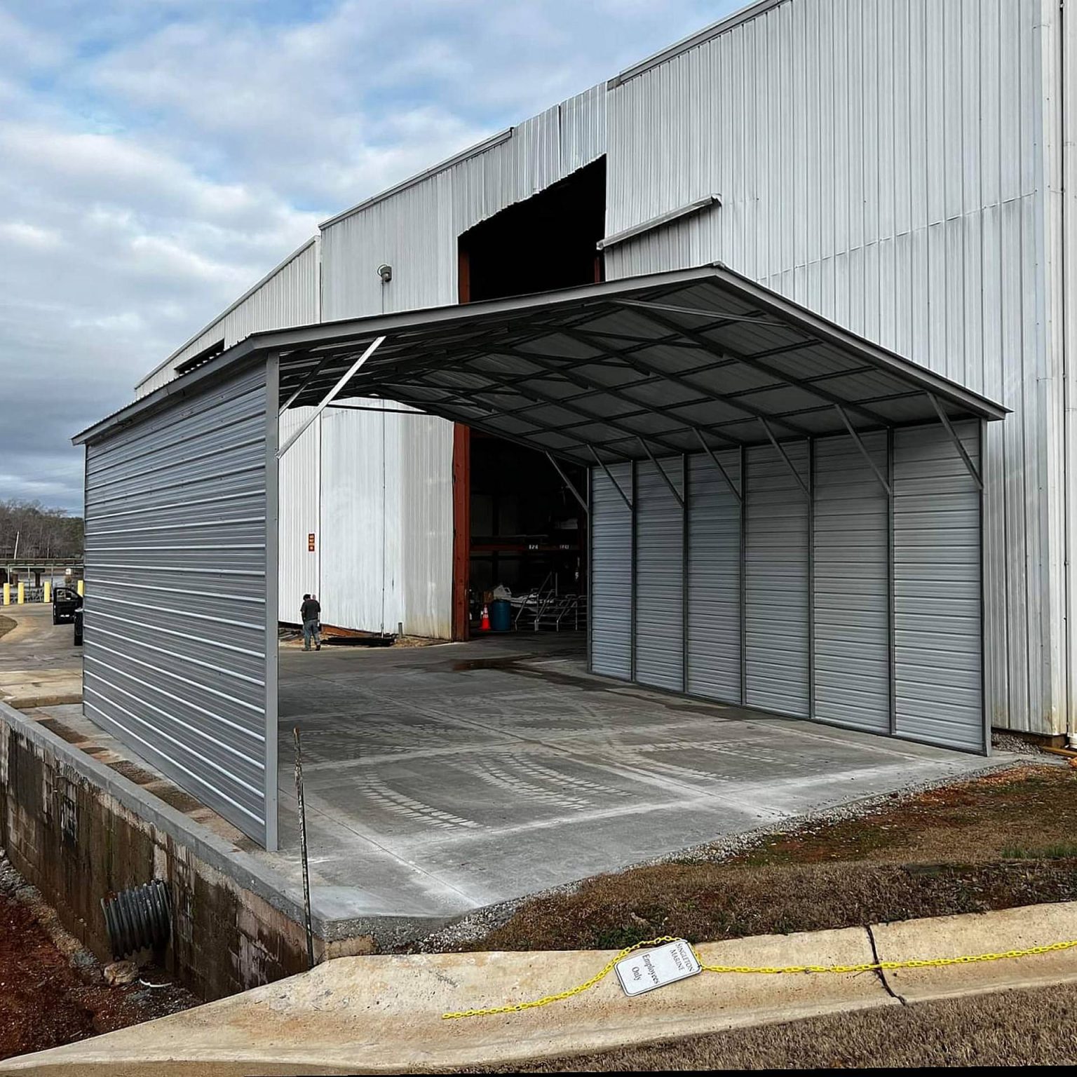 Double Sided Industrial Cover | Custom Structures Direct