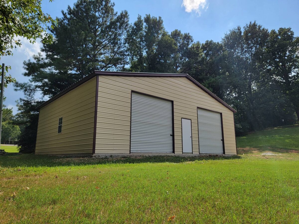 Extra Large Ivory Garage | Custom Structures Direct