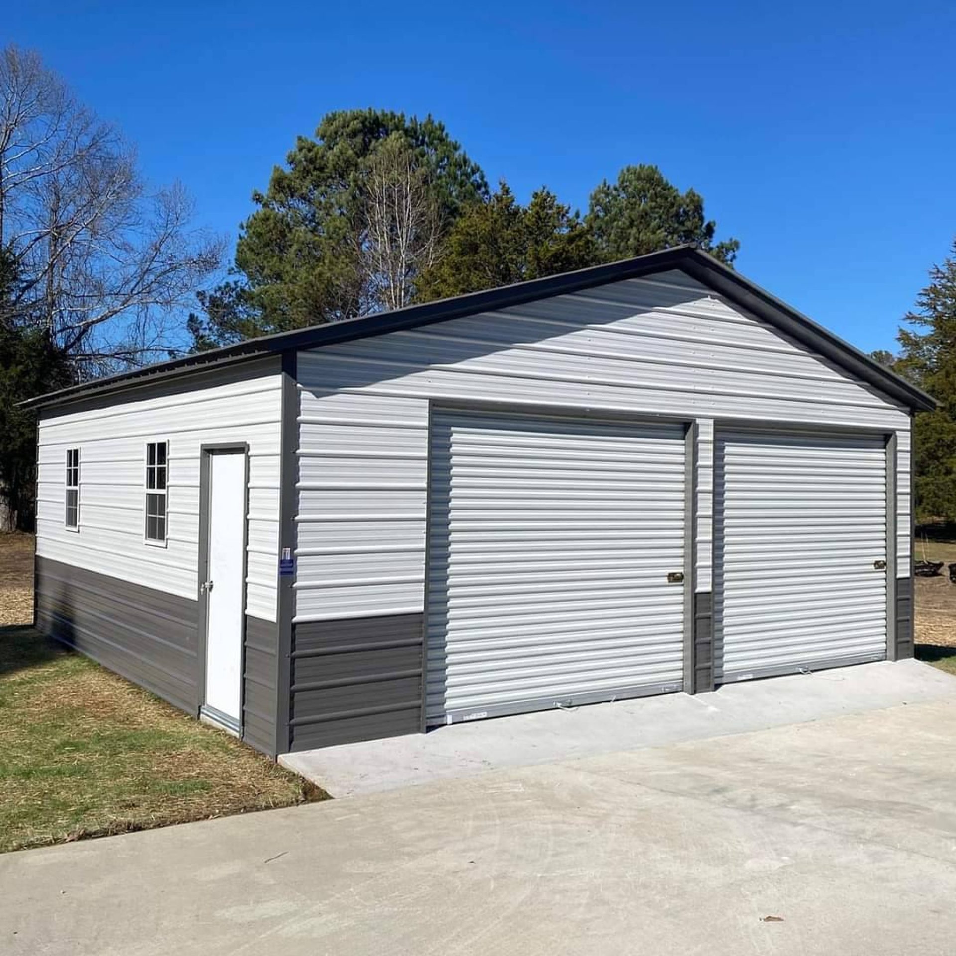Standard Double Door Garage | Custom Structures Direct